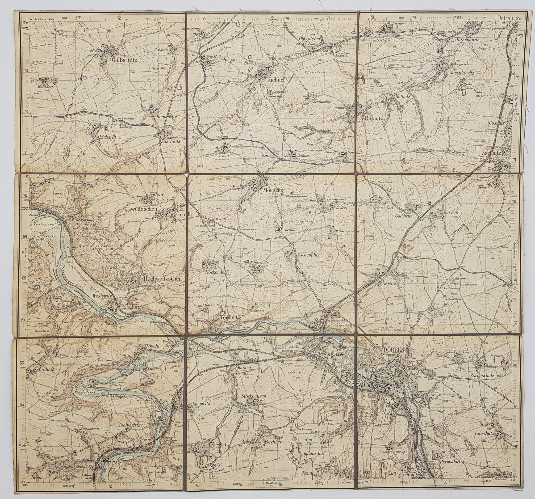 period altered map - Panzertruppe Collectables