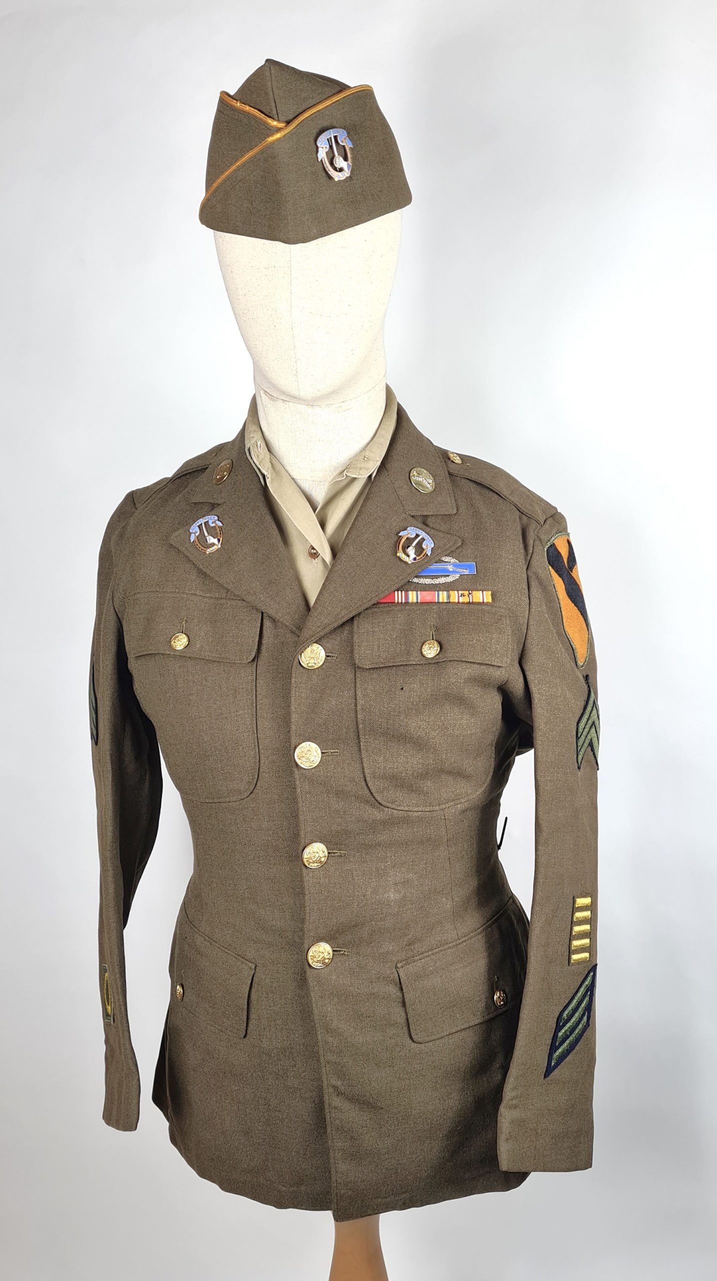 ww2 7th cavalry uniform group - Panzertruppe Collectables