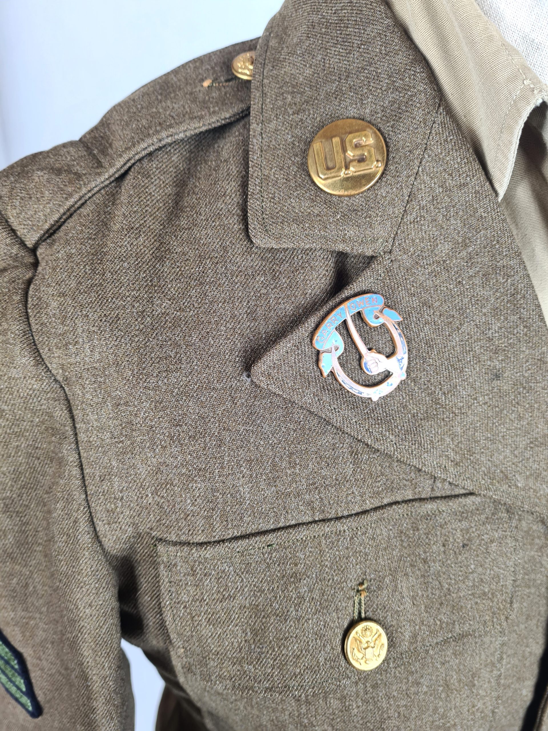 ww2 7th cavalry uniform group - Panzertruppe Collectables