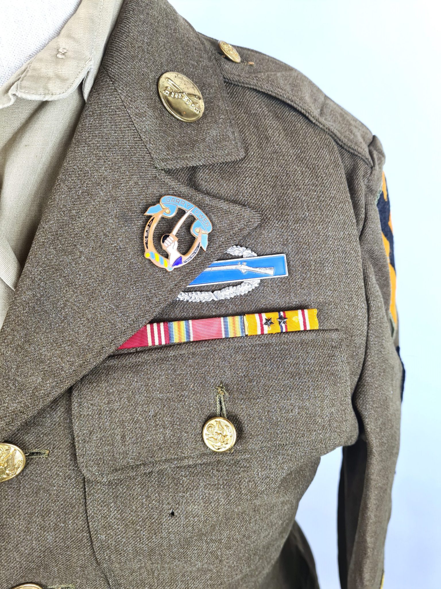 ww2 7th cavalry uniform group - Panzertruppe Collectables